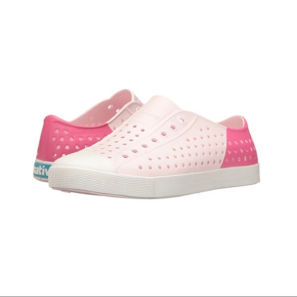 Native Shoes | Shoes | Nwt Native Girls Jefferson Pink Hollywood Block ...